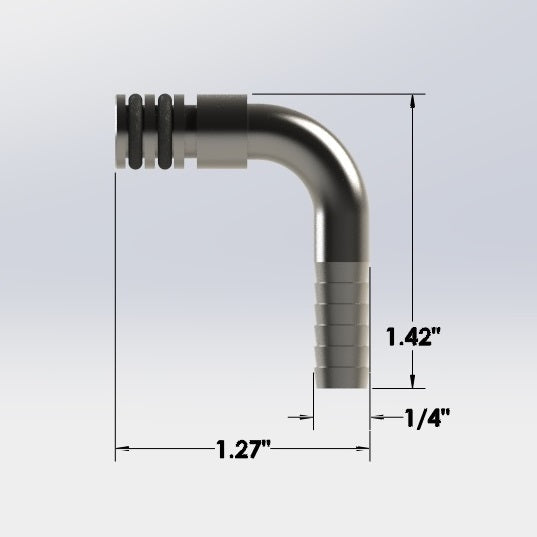 7128: Dole Valve Inlet to 1/4″ Barb Elbow — Fittings, Inc.